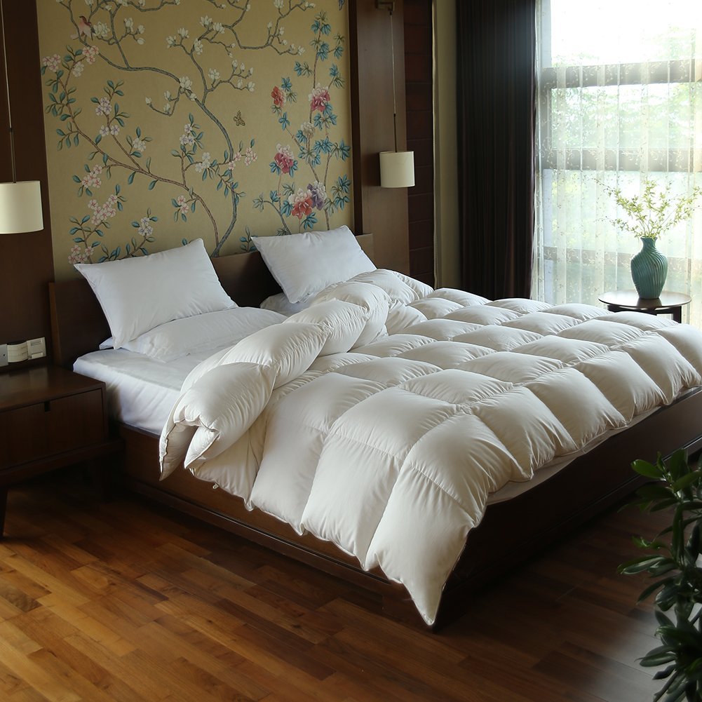 Best White Goose Down Comforter | Lux Comfy Bedding